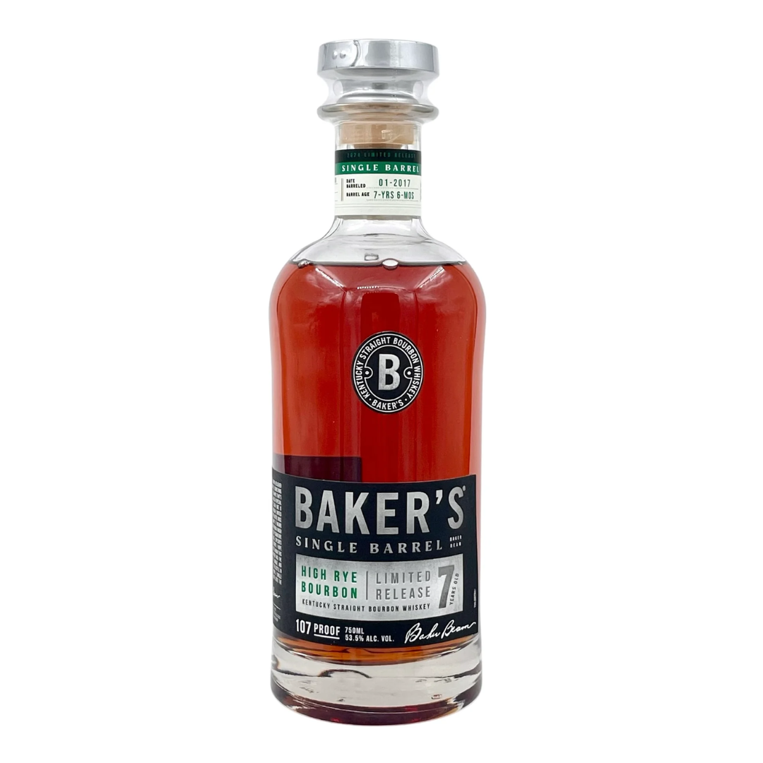Baker's 7 Year Single Barrel High Rye Bourbon Limited Release 750ml ...
