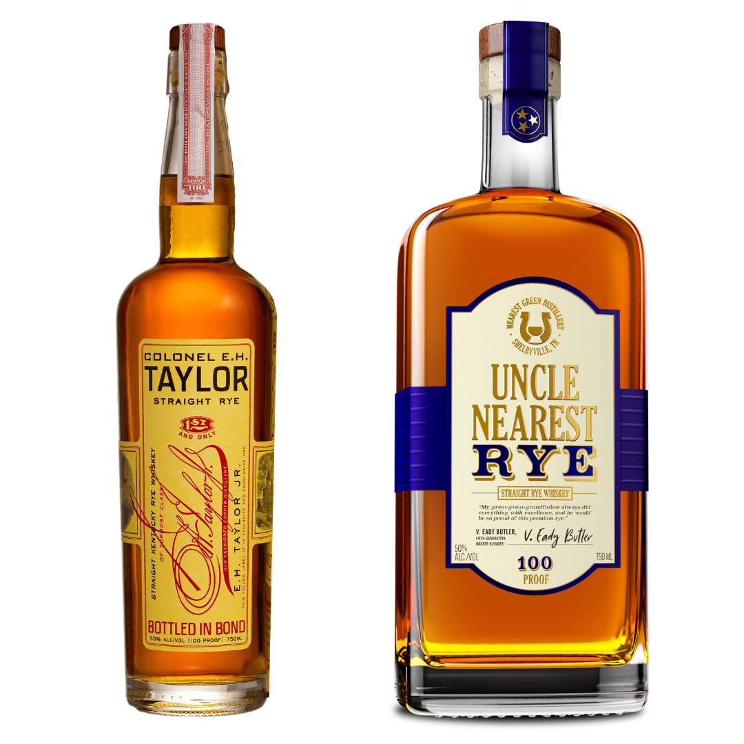 E.H. Taylor Straight Rye + Uncle Nearest Straight Rye 2 Bottle Combo ...