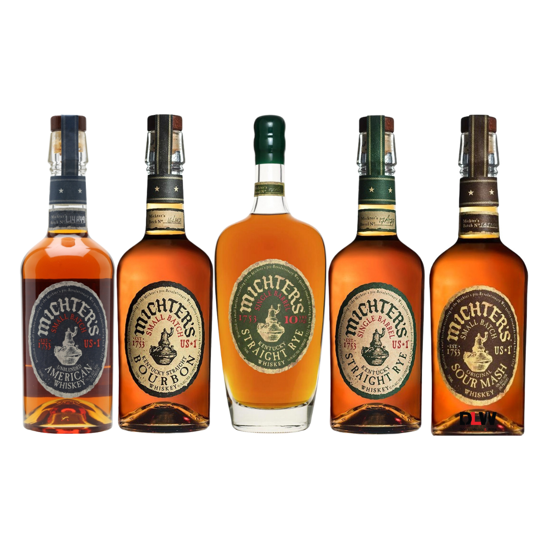 Michter's 10 Year Single Barrel Straight Rye Whiskey 750ml 5 Bottle Co ...