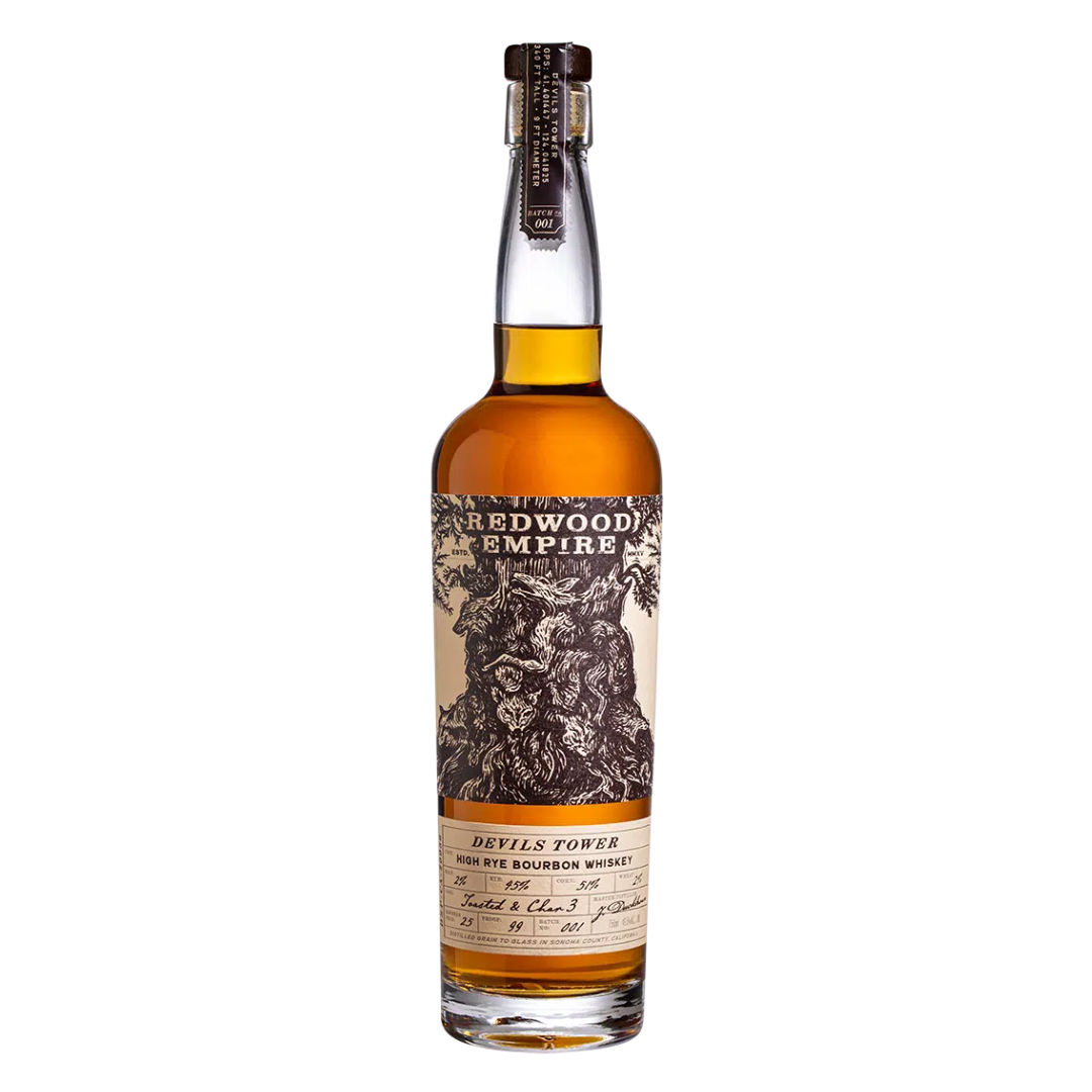 Redwood Empire Devil's Tower High Rye Bourbon Whiskey Batch 001 ...