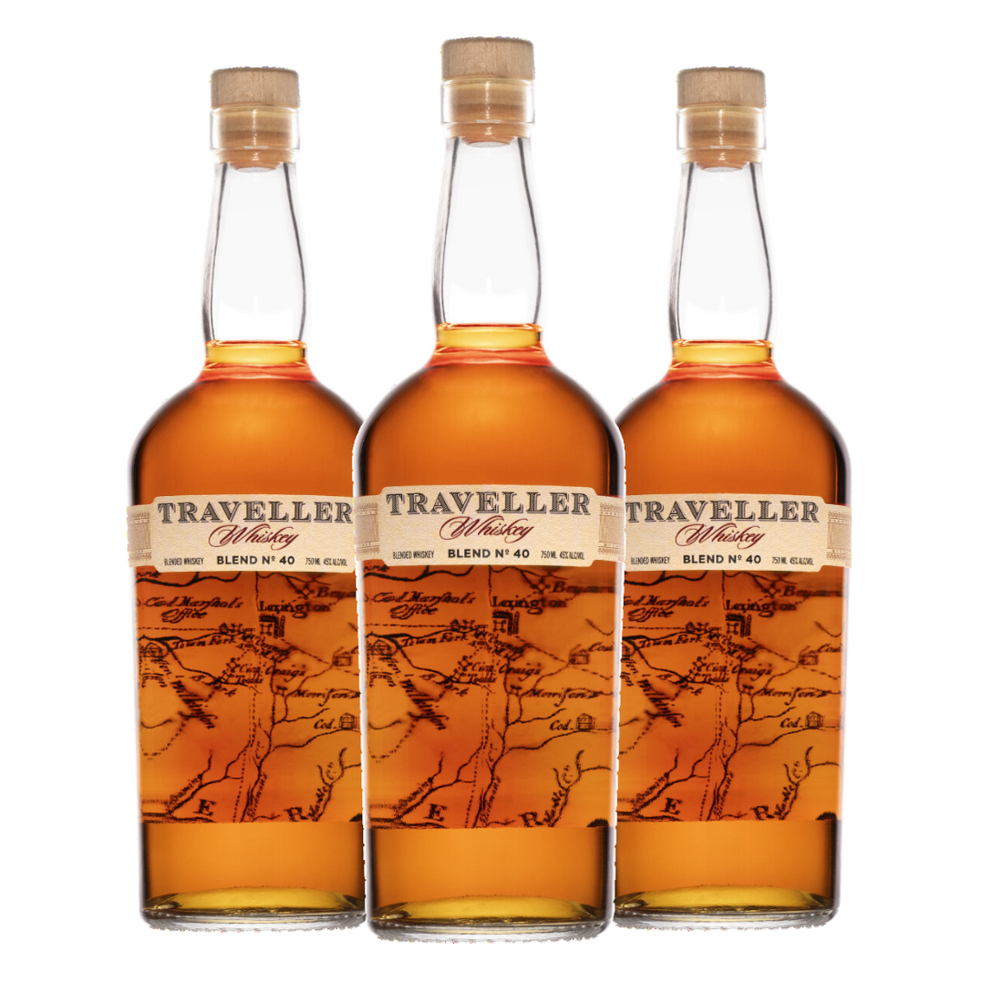 Traveller Whiskey Blend No. 40 by Buffalo Trace Distillery 3 Bottle Co ...