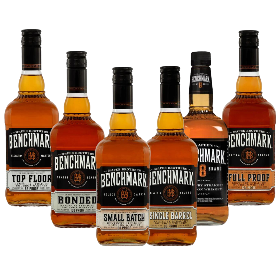 Benchmark Bourbon Whiskey - Small Batch - Bonded - Single - Floor - Full - 6 Bottle Combo ...