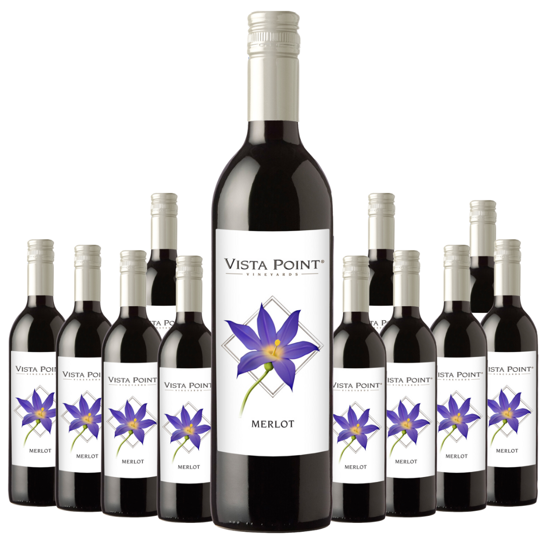 Vista Point Merlot American 750ml 12 Bottle Case - Merlot - Dons ...